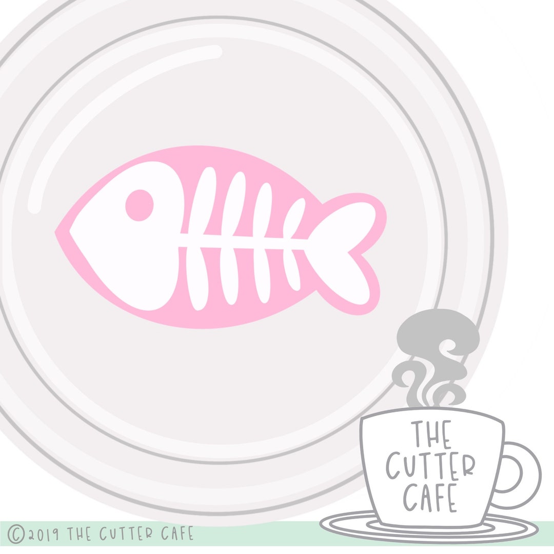 Fish Skelly / Cat Cookie Cutter by Thecuttercafe - Etsy