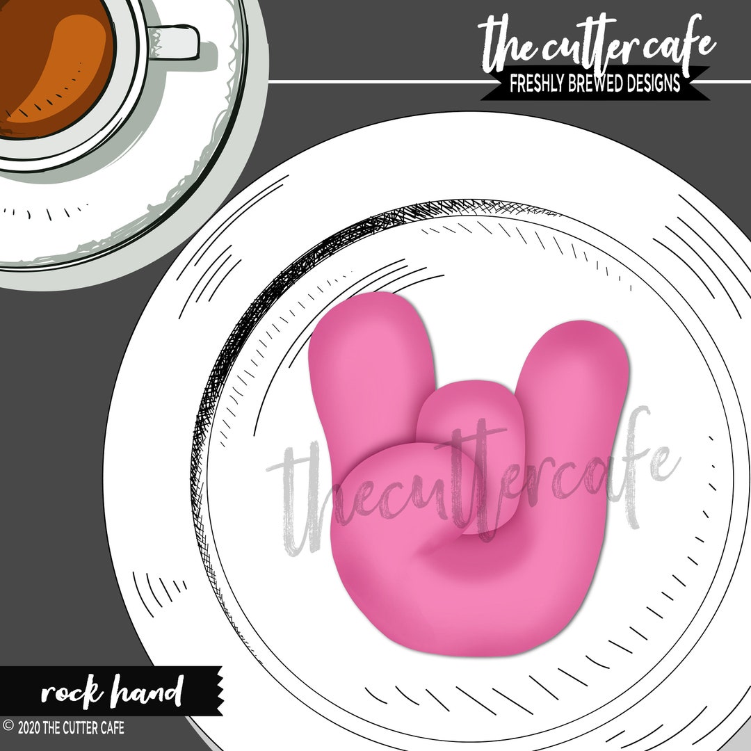 Rock Hand / Trolls Inspired Cookie Cutter by Thecuttercafe - Etsy