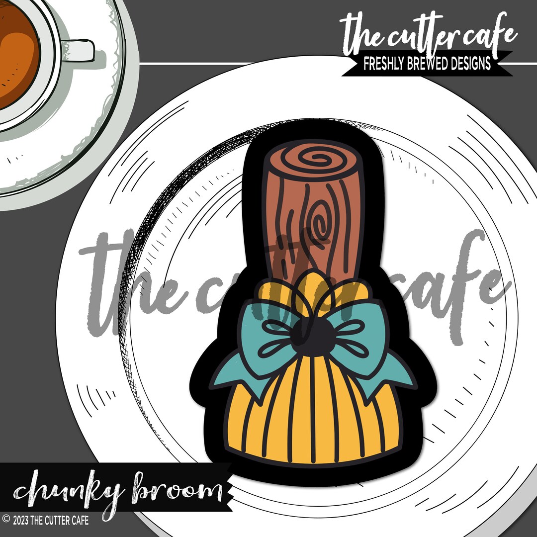 Chubby Broom / Halloween Cookie Cutter by Thecuttercafe - Etsy