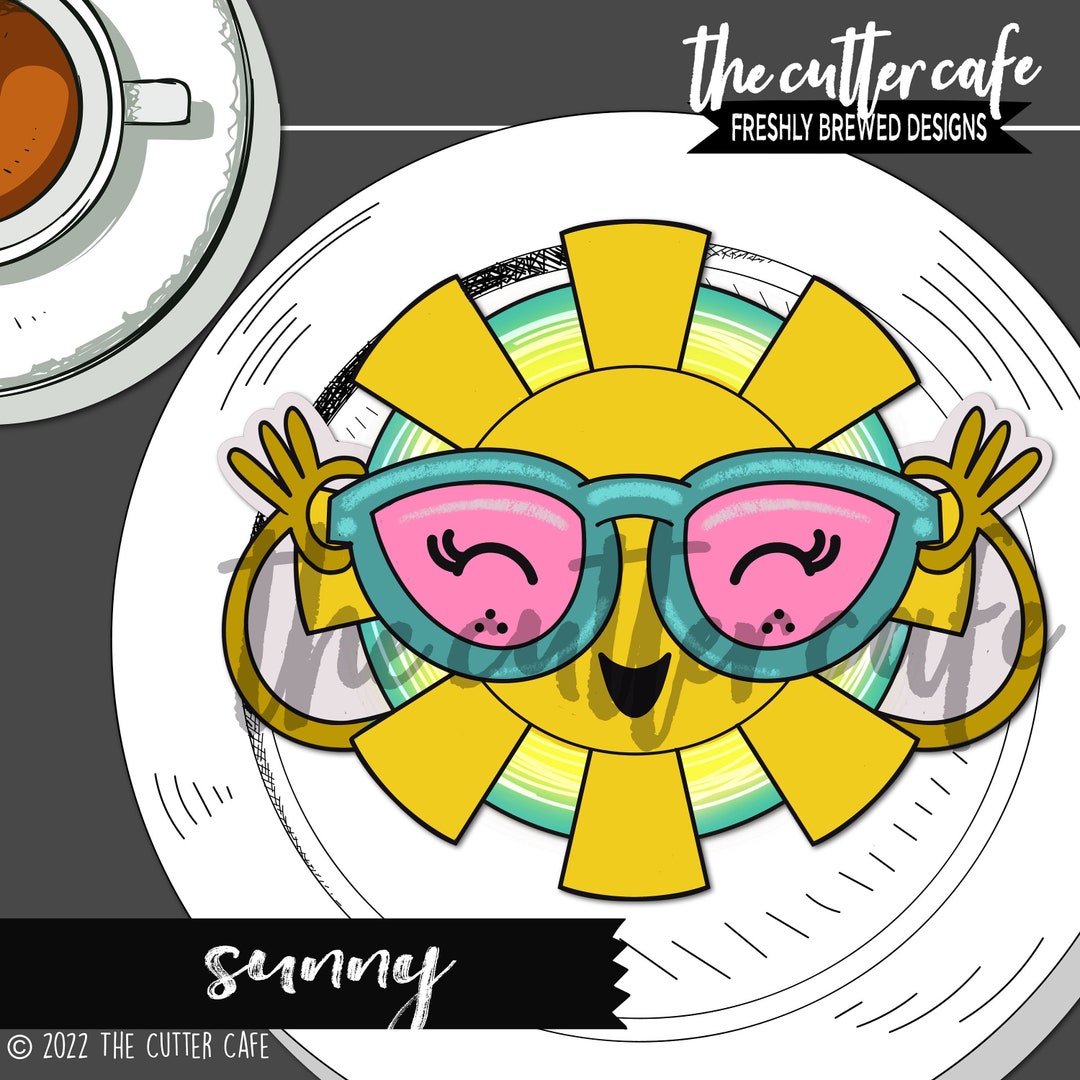 Sunny / Sun Cookie Cutter by Thecuttercafe - Etsy