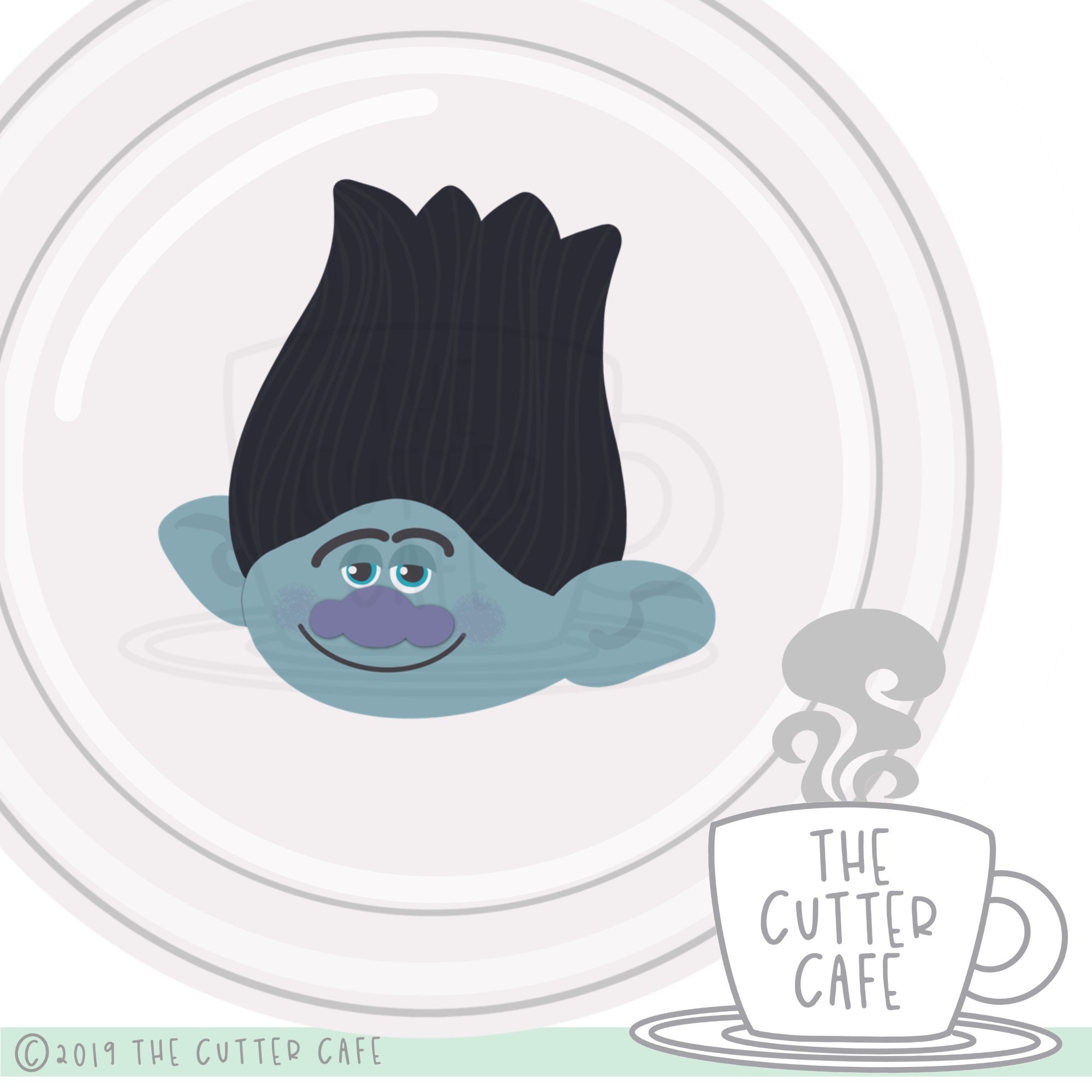 Grumpy Troll Face / Branch / Troll Inspired Cookie Cutter - Etsy