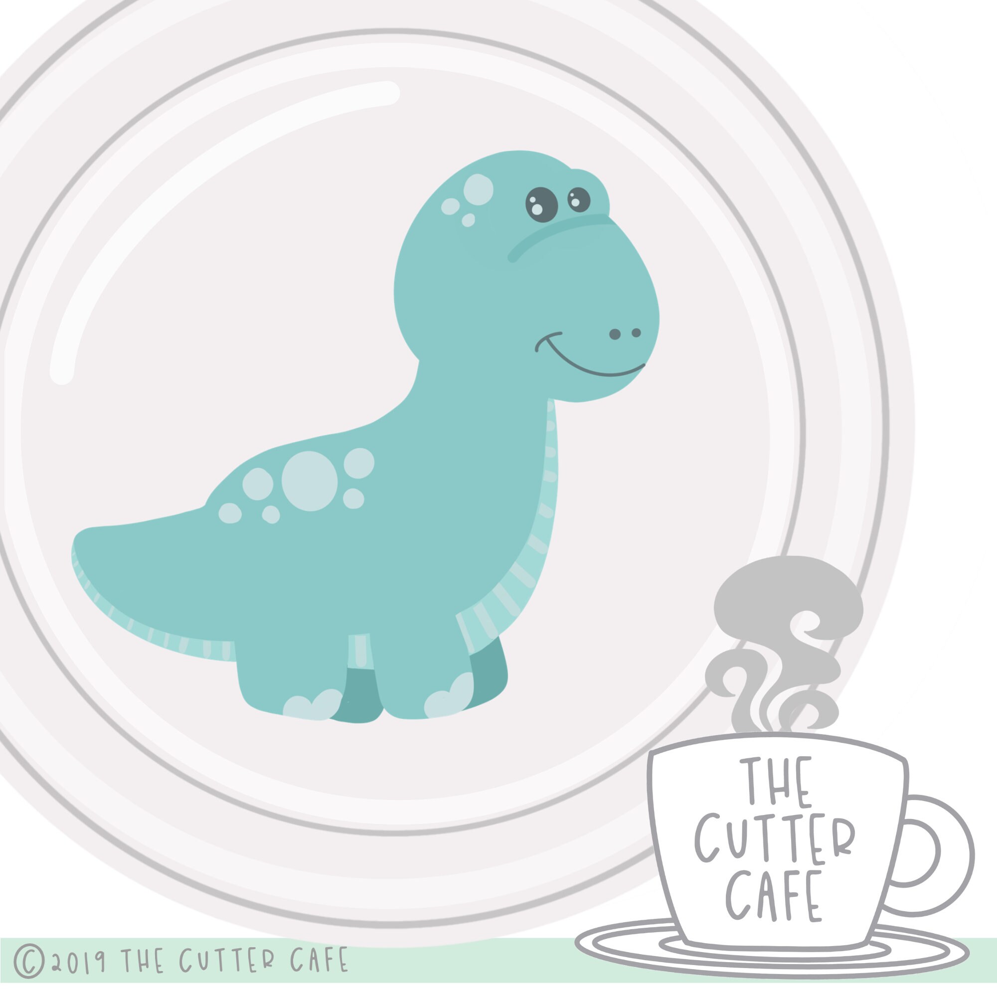 Bronte Dinosaur Cookie Cutter - Etsy