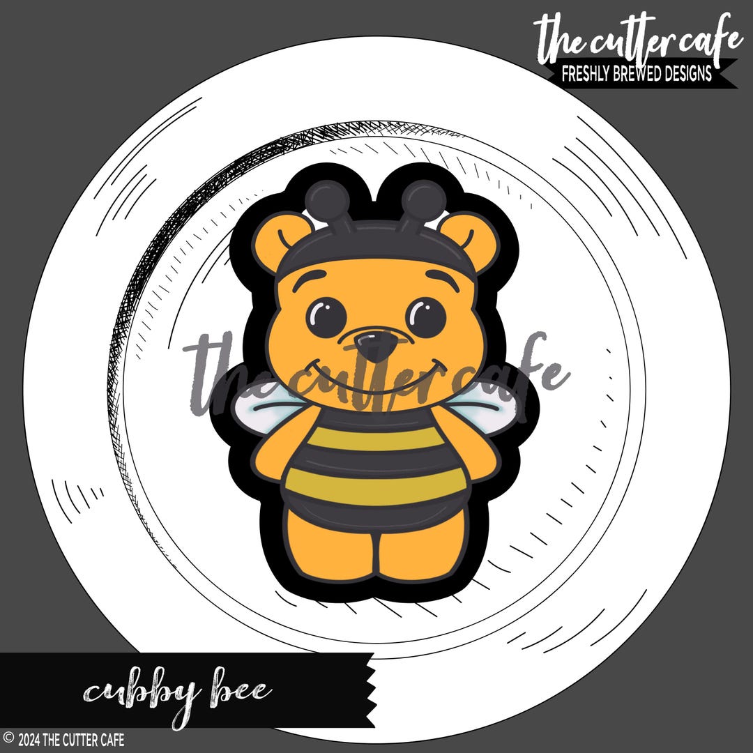 Cubby Bee Body / Bear Cookie Cutter by Thecuttercafe - Etsy
