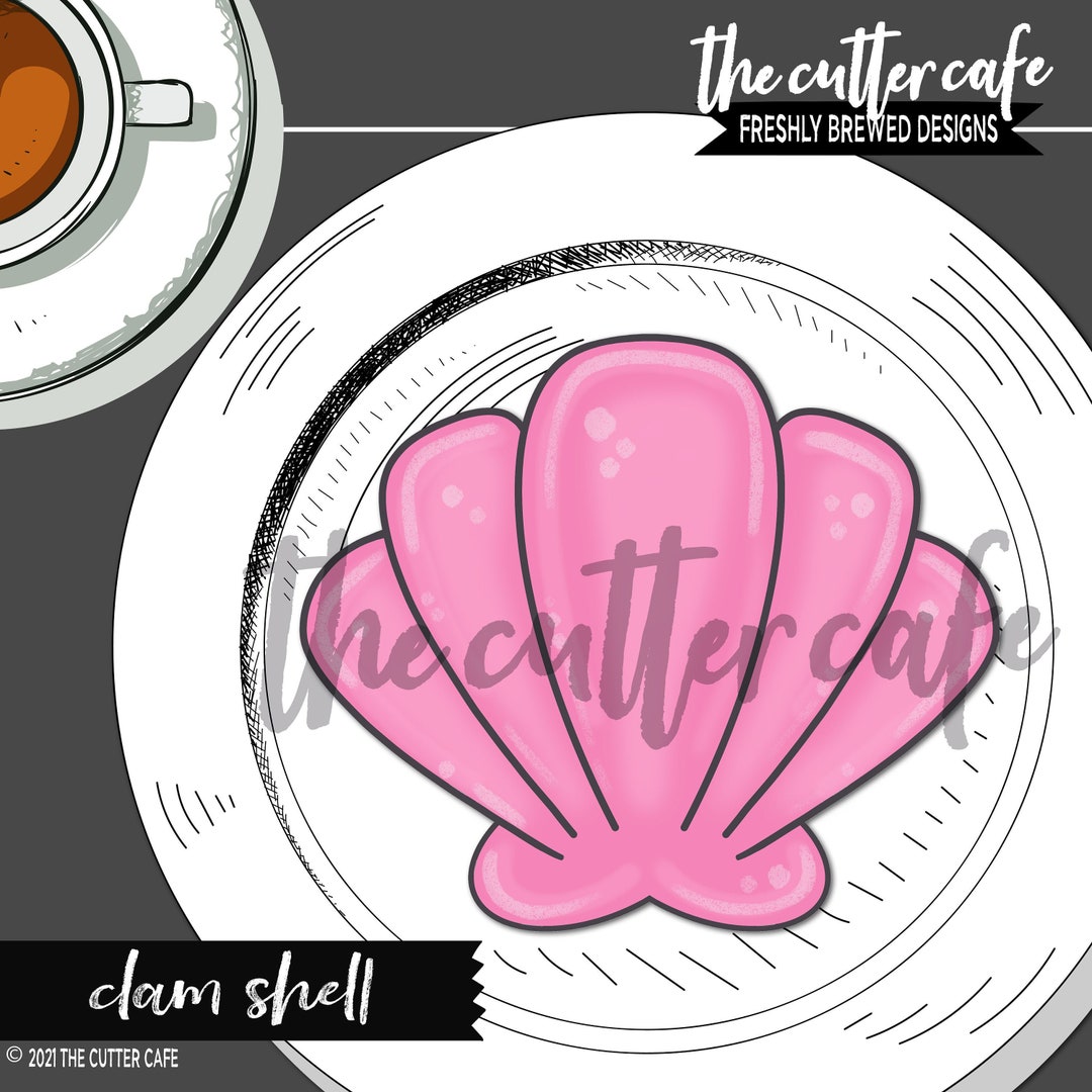 Clam Shell / Sea Shell Cookie Cutter by Thecuttercafe - Etsy
