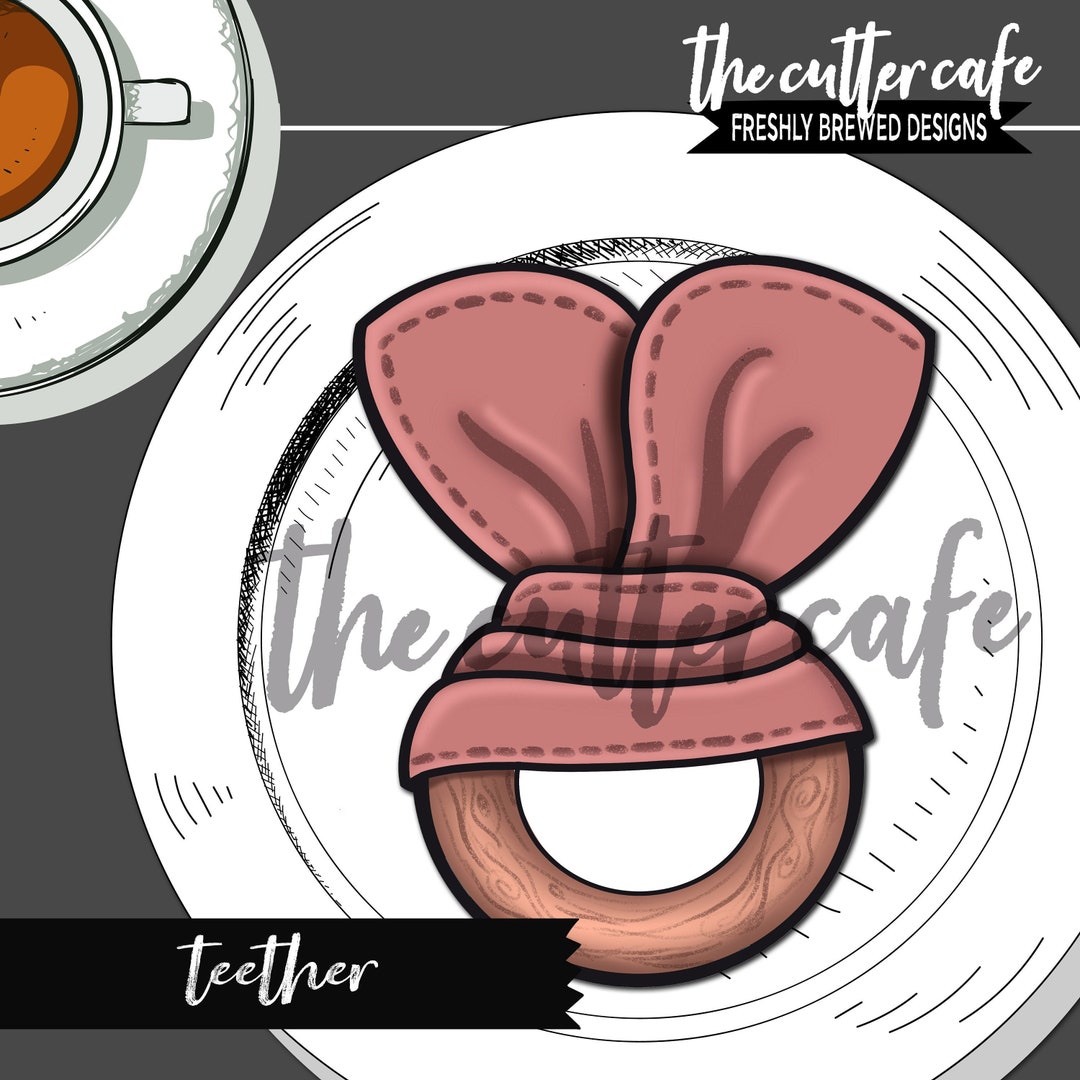 Teether / Baby Shower Cookie Cutter by Thecuttercafe - Etsy