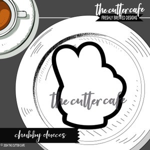 Chubby Deuces / Peace Out / Graduation Cookie Cutter by Thecuttercafe ...