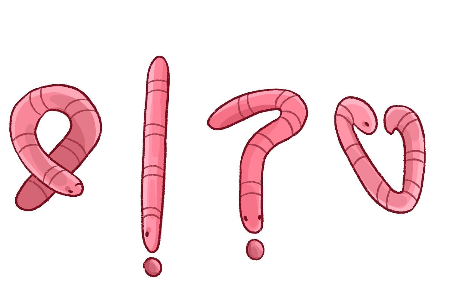 Worms//sticker Pack//vinyl Stickers//scrapbooking - Etsy