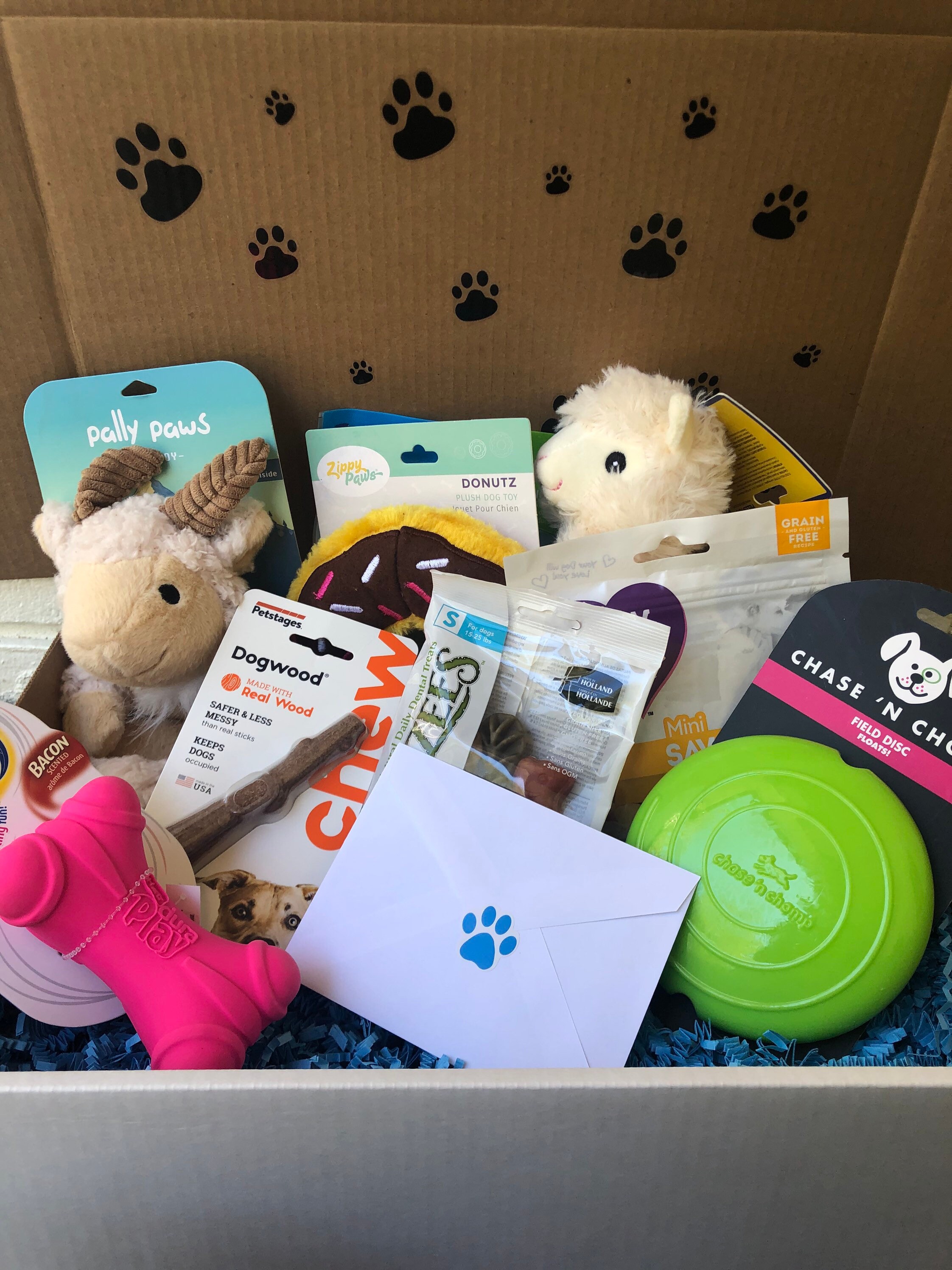 Double Pup Parcel Doggy Gift Box EIGHT Toys/treats - Etsy