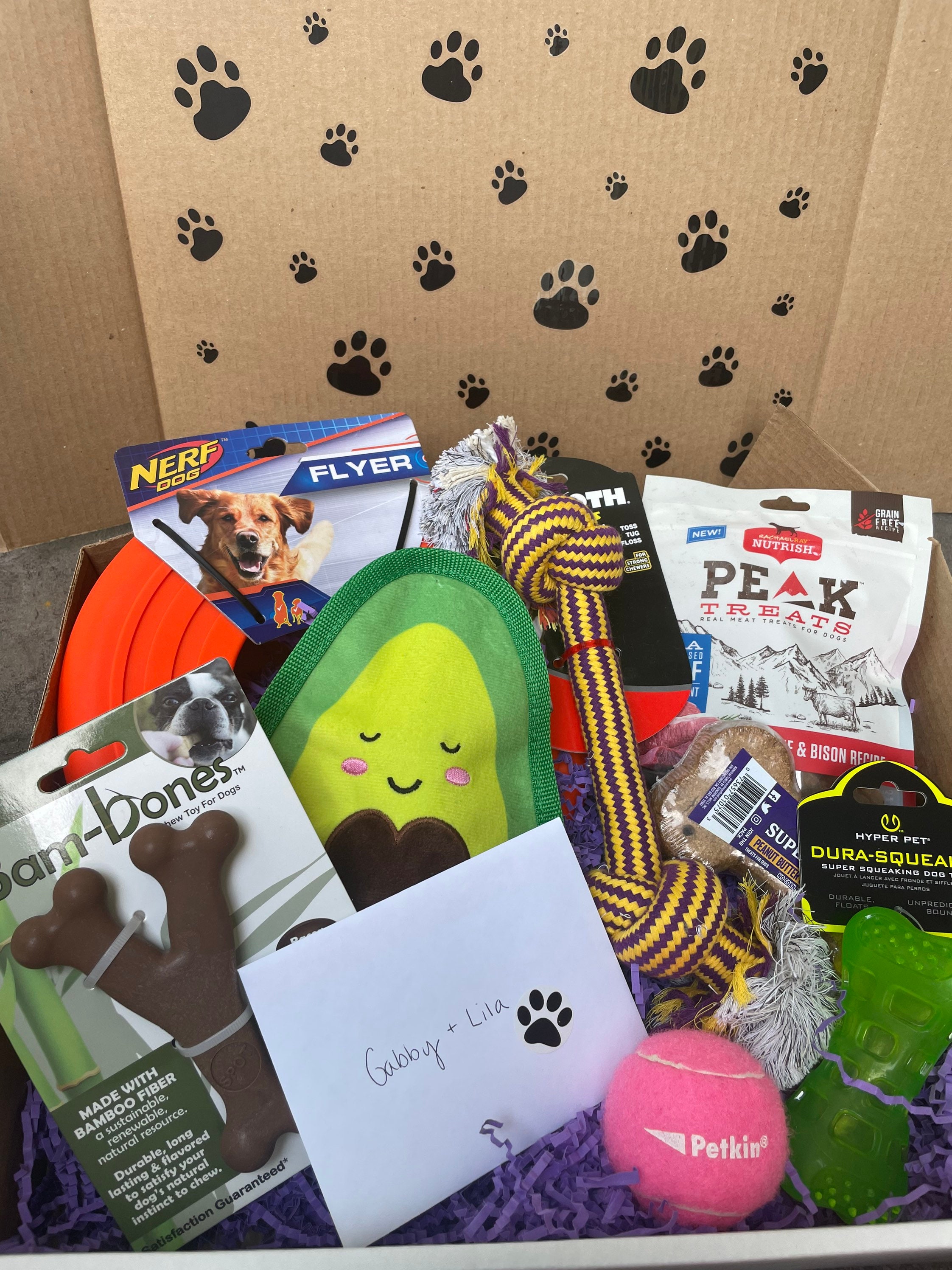 Double Pup Parcel Doggy Gift Box EIGHT Toys/treats - Etsy
