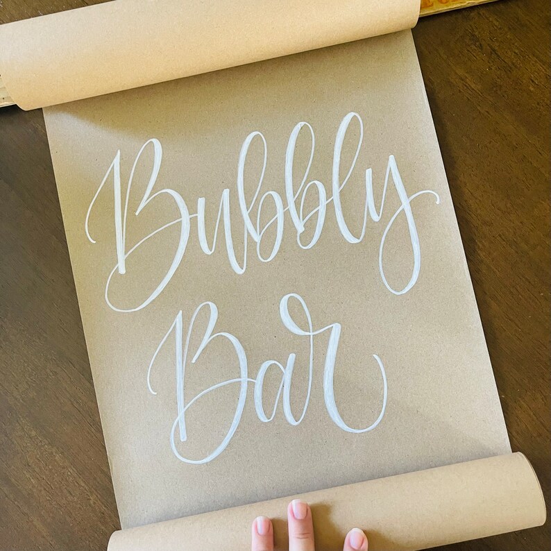 Custom Paper Scroll Sign Wall Art Kraft Paper Scroll - Etsy