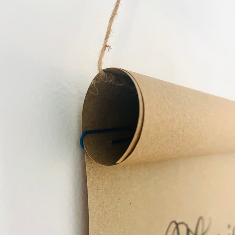 Custom Paper Scroll Sign Wall Art Kraft Paper Scroll | Etsy