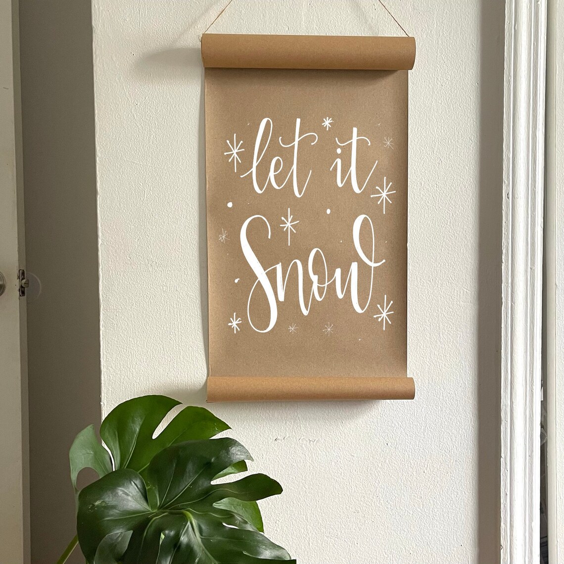 Custom Paper Scroll Sign Wall Art Kraft Paper Scroll | Etsy