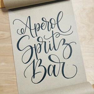 Custom Paper Scroll Sign Wall Art Kraft Paper Farmhouse - Etsy