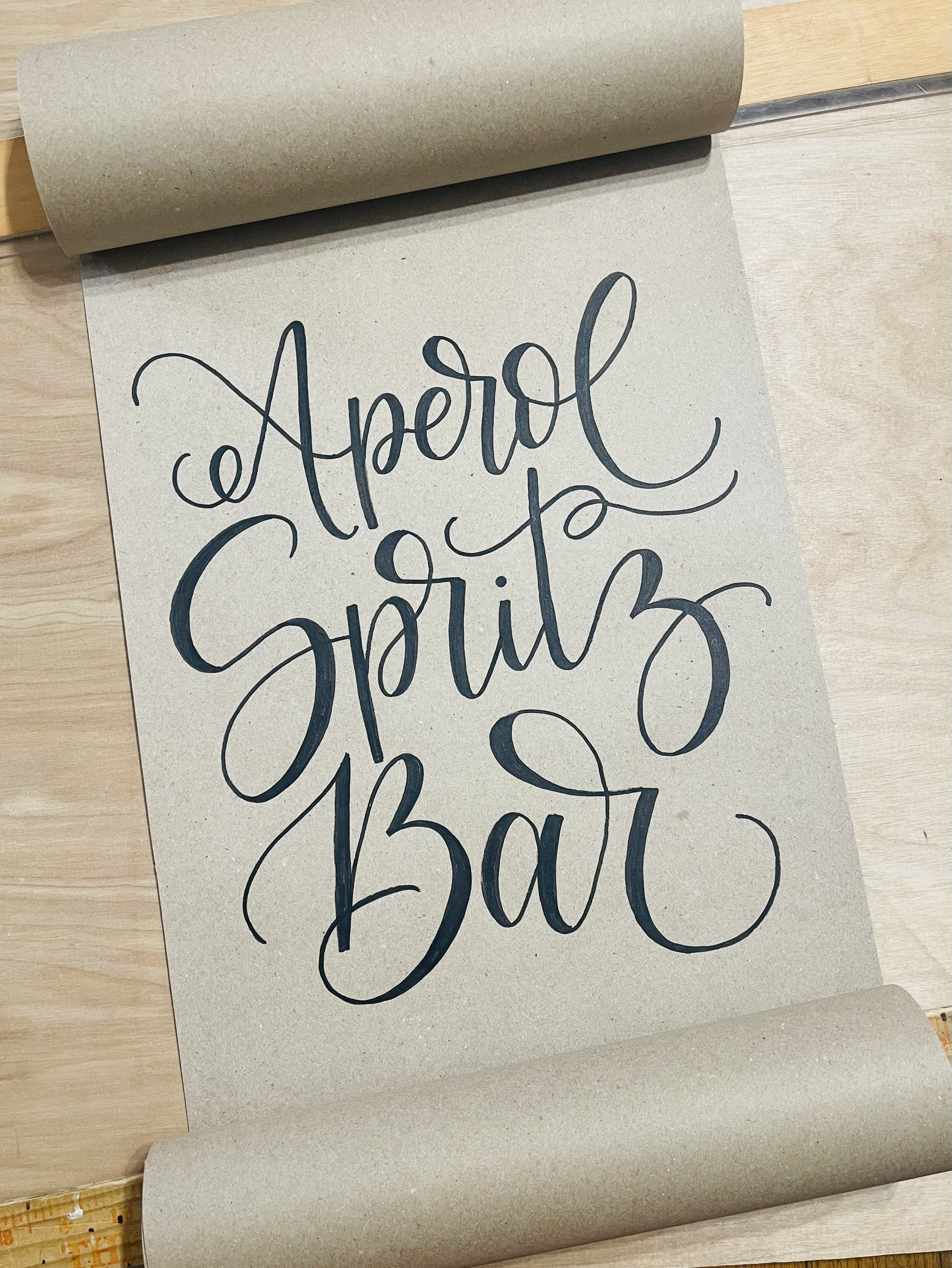 Custom Paper Scroll Sign Wall Art Kraft Paper Farmhouse - Etsy