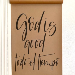 Custom Paper Scroll Sign Wall Art Kraft Paper Farmhouse - Etsy