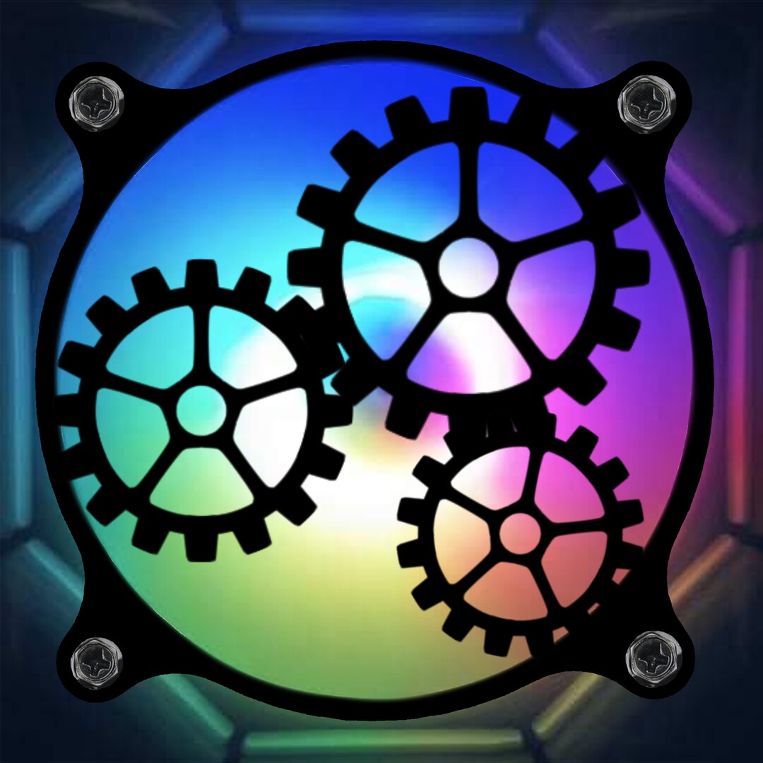 120mm PC Fan Cover Cogs Guard Computer Case Custom Accessory - Etsy