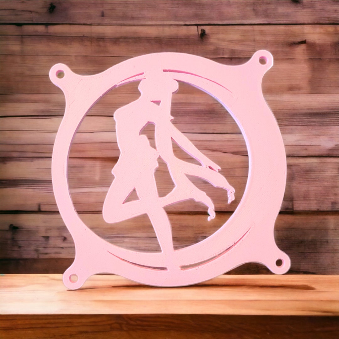120mm PC Fan Cover Sailor Moon Crescent Guard Computer Case Custom ...