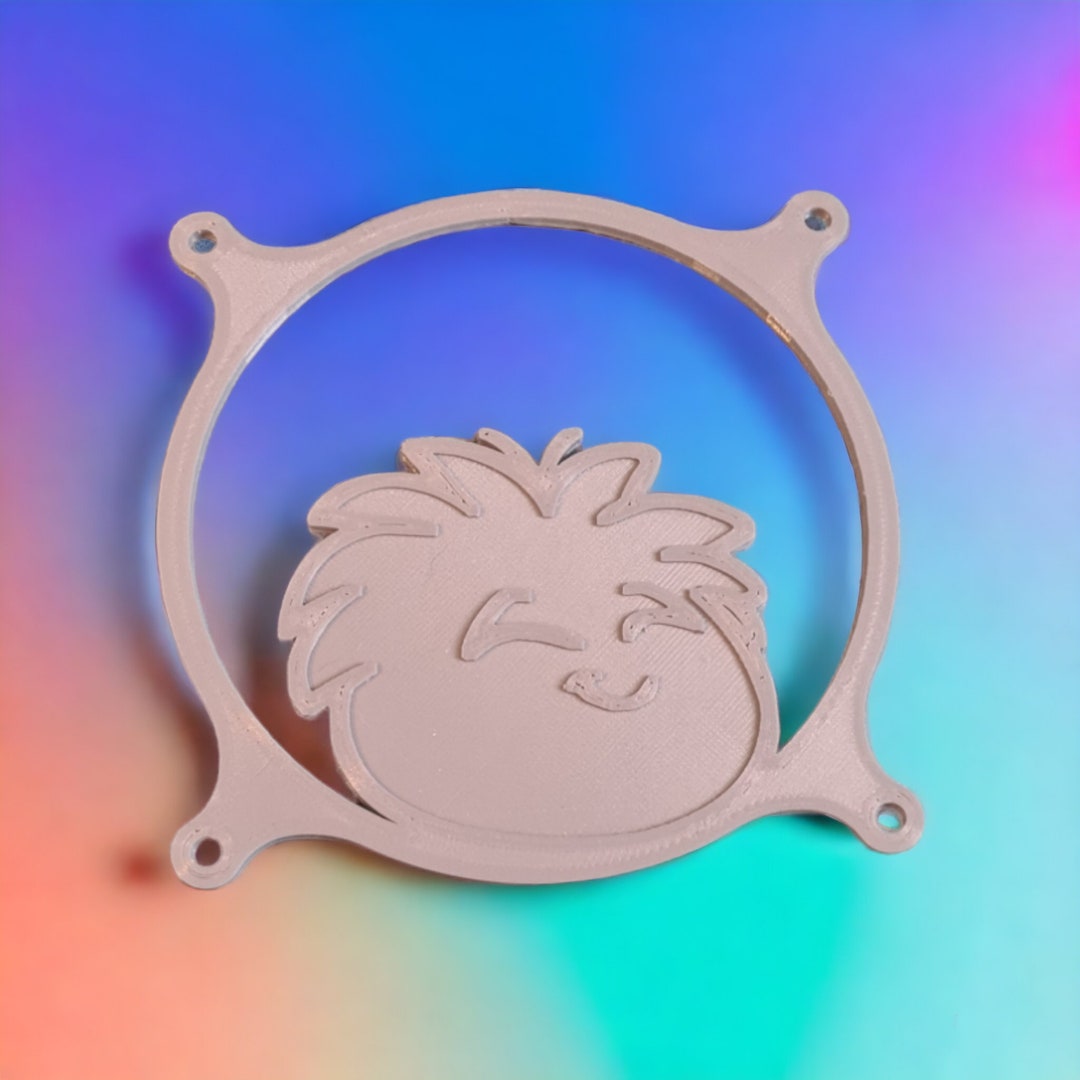 120mm Pc Fan Cover CP Puffle Happy Guard Computer Case Custom Accessory ...