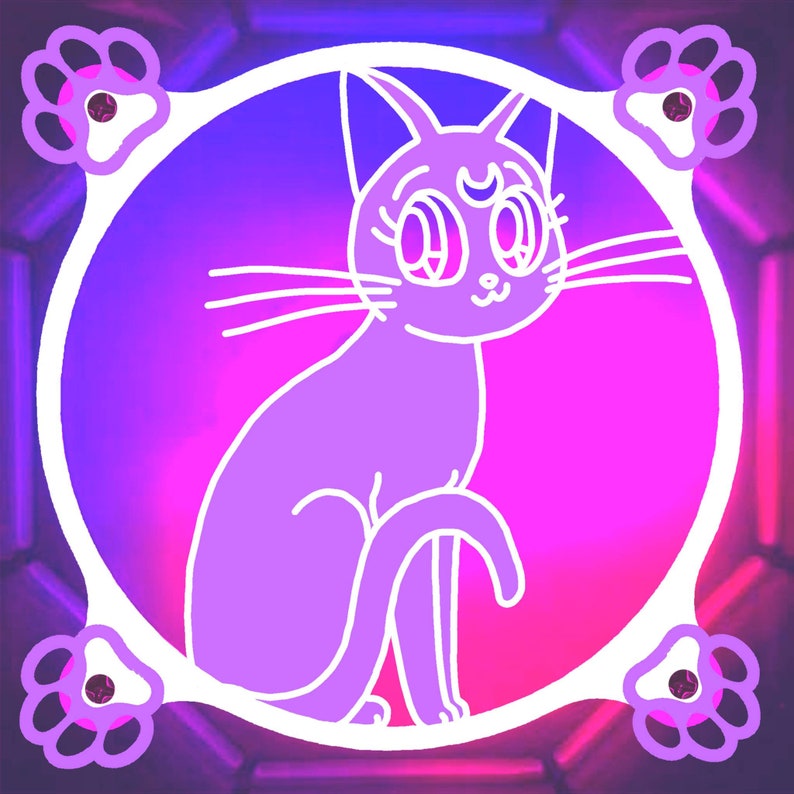 120mm PC Fan Cover Colour Sailor Moon Luna Guard Computer Case Custom ...