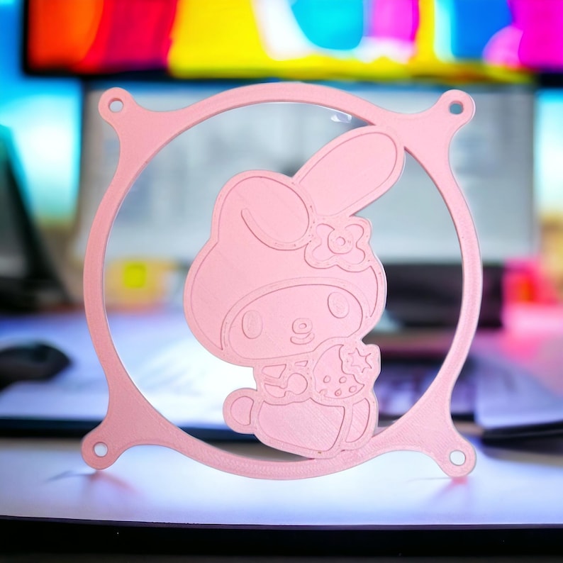 120mm PC Fan Cover My Melody Strawberry Guard Computer Case Custom ...