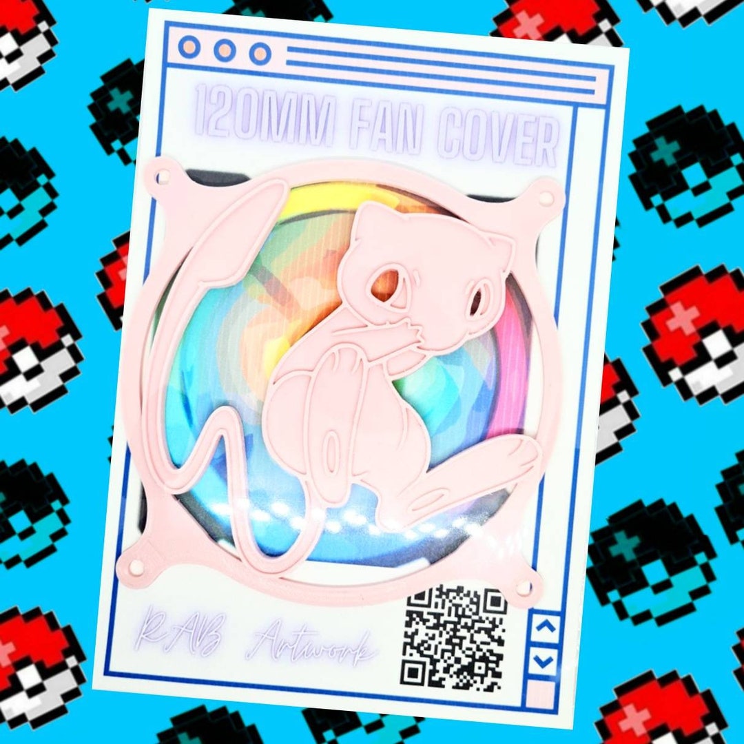 120mm PC Fan Pokemon Mew Guard Computer Case Custom Accessory Lots of ...