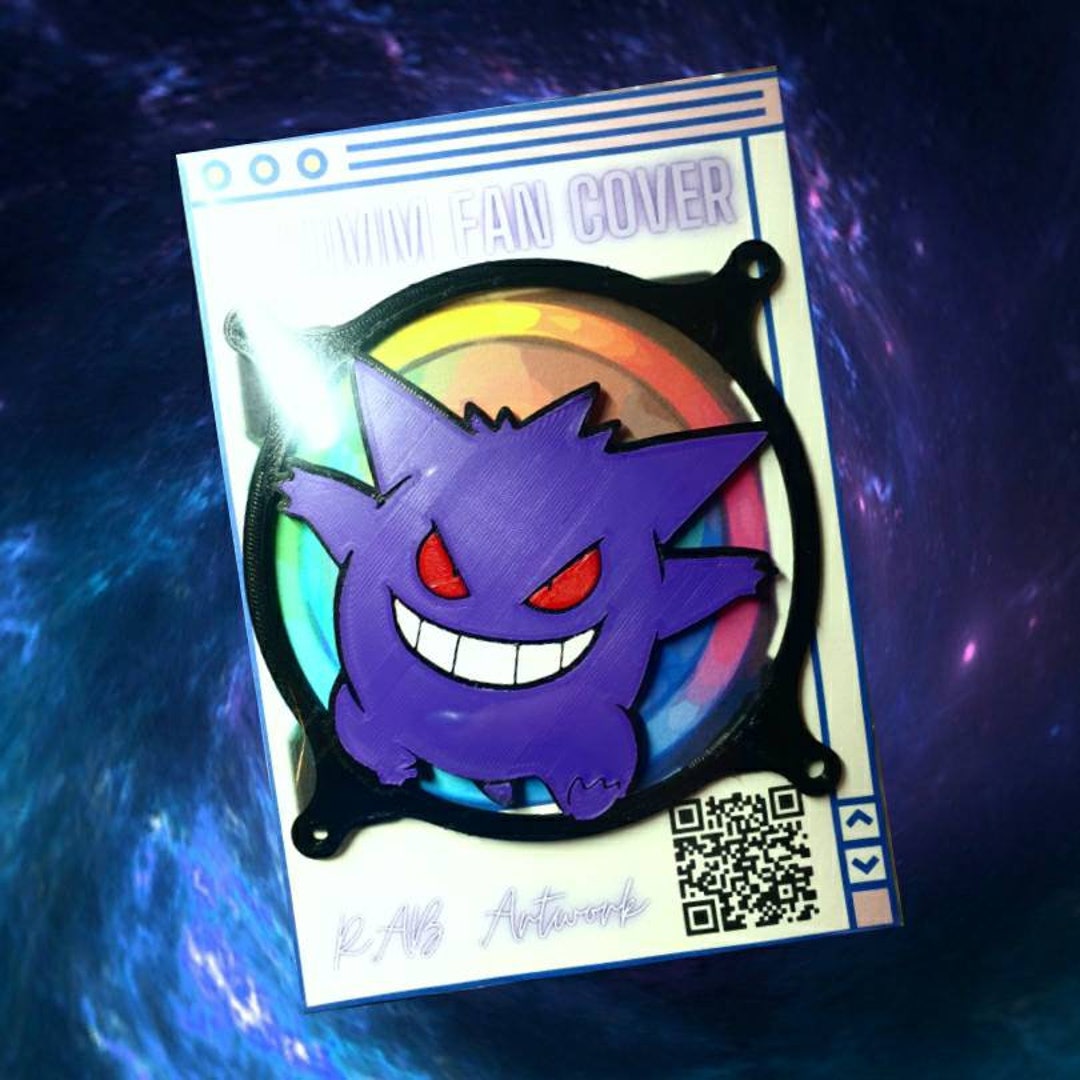 120mm PC Fan Gengar Multicolour Guard Computer Case Custom Accessory - Etsy