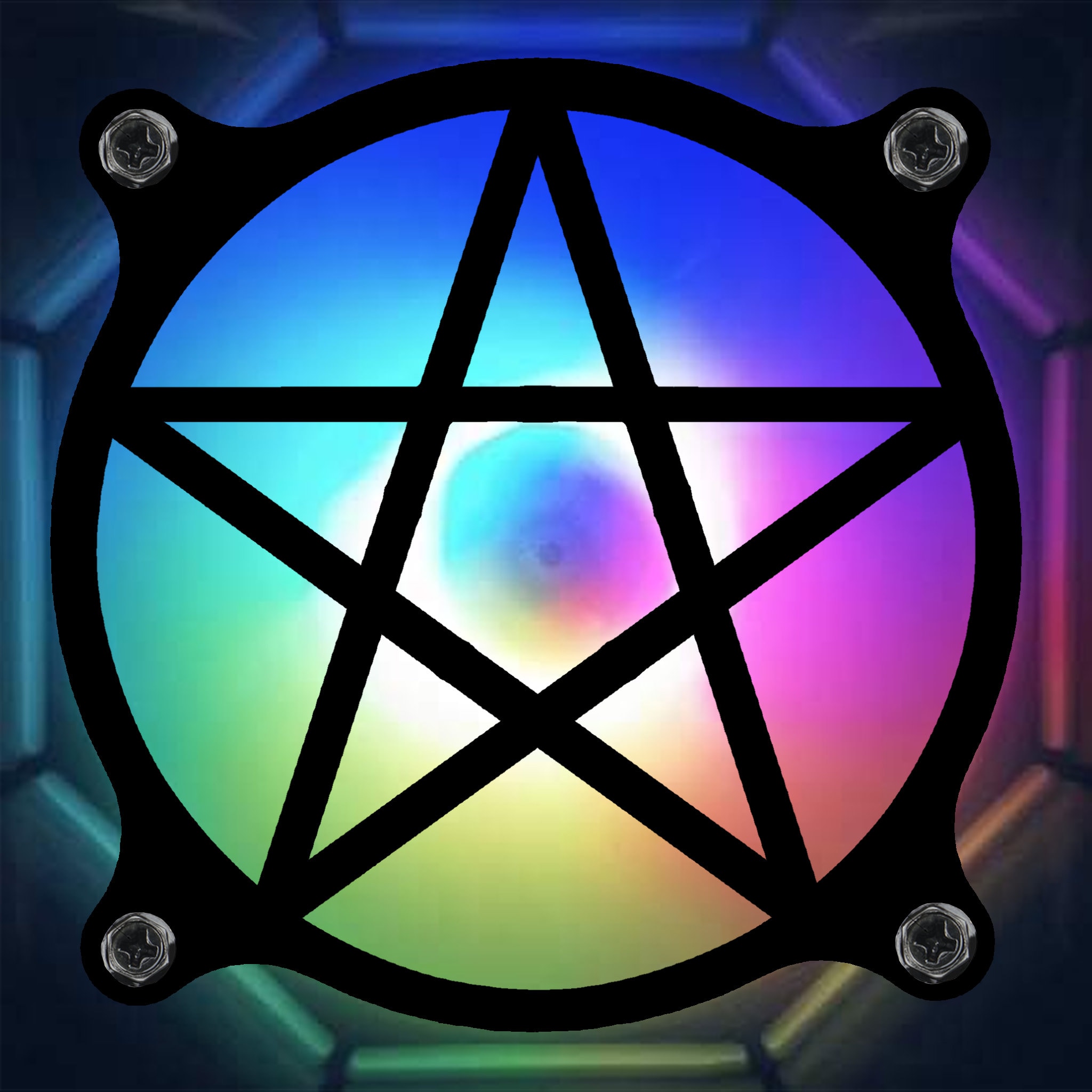 120mm PC Fan Cover Pentagram Guard Computer Case Custom Accessory - Etsy