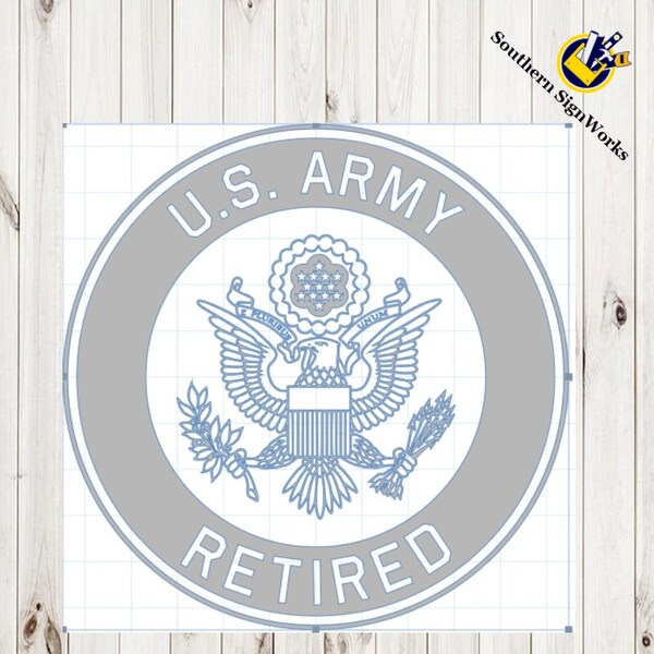 Us Army Retired Svg - Etsy