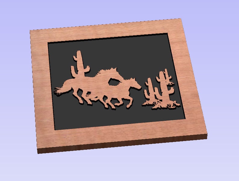 Wild Horses Mustangs Svg File for Cnc Router and Laser - Etsy