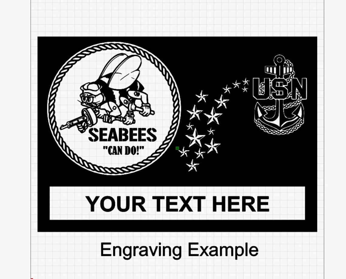 US Navy Seabee Sign SVG Files for Cnc Router and Laser - Etsy