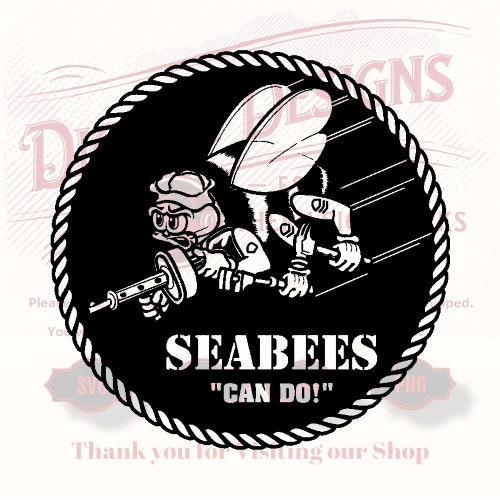 Military US Navy Seabee SVG Files for Cnc Router and Laser | Etsy