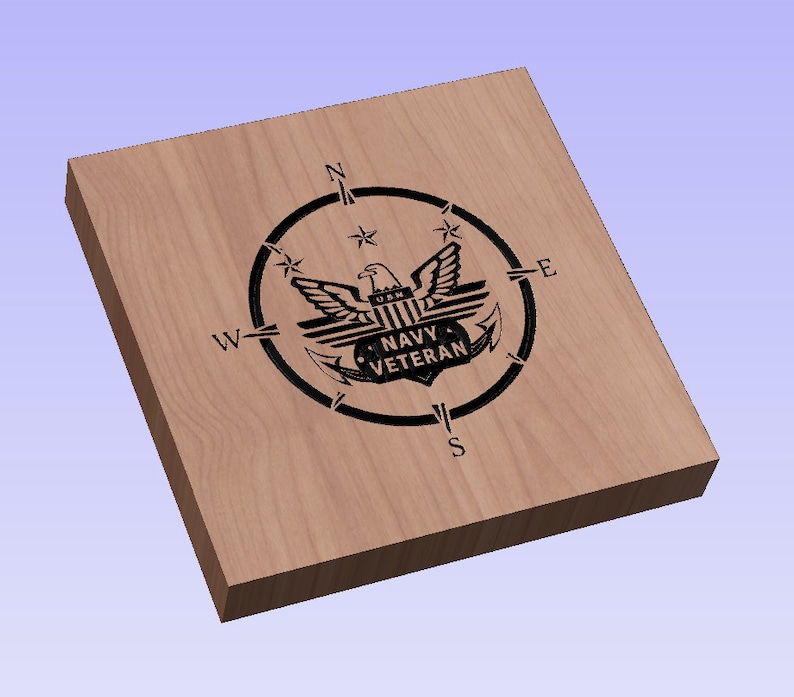 Navy Veteran Compass Rose SVG Files for Laser Engraving Vinyl - Etsy Canada