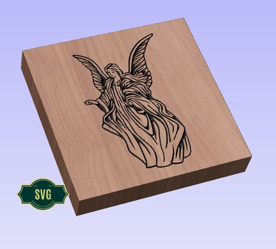 Gurdian Angel SVG Files for Laser Engraving Vinyl Cutters and | Etsy