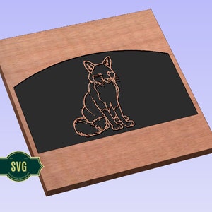 Fox Plaque SVG Files for Laser Engraving and Cnc Router Easy CNC File ...