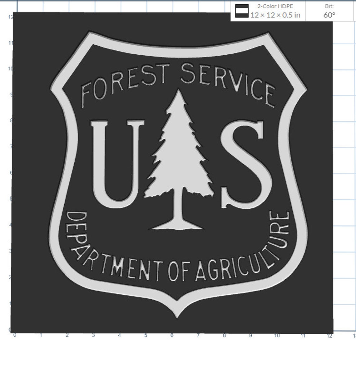 U S Forest Service Logo SVG Files for Laser Engraving, Vinyl Cutting ...