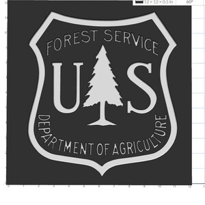 U S Forest Service Logo SVG Files for Laser Engraving, Vinyl Cutting ...