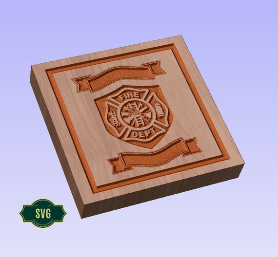 Fire Department Plaque SVG Files for Laser Engraving Vinyl - Etsy