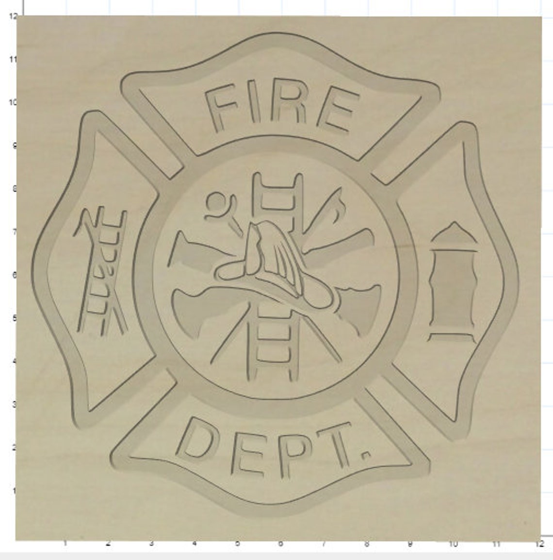 Fire Department SVG Files for Laser Engraving, Vinyl Cutters and Cnc ...