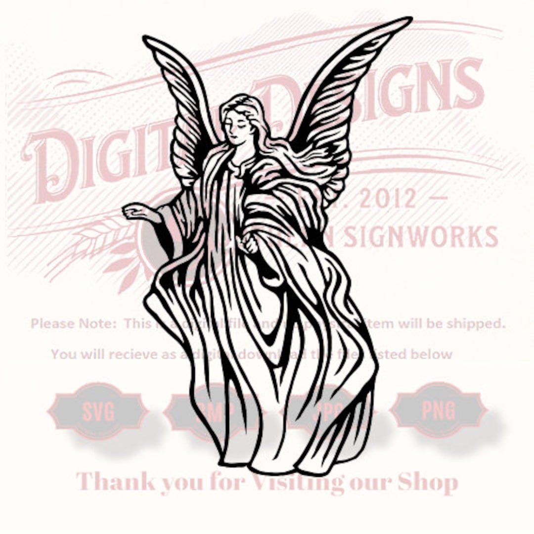 Guardian Angel SVG Files for Cnc Router and Laser Engraving - Etsy