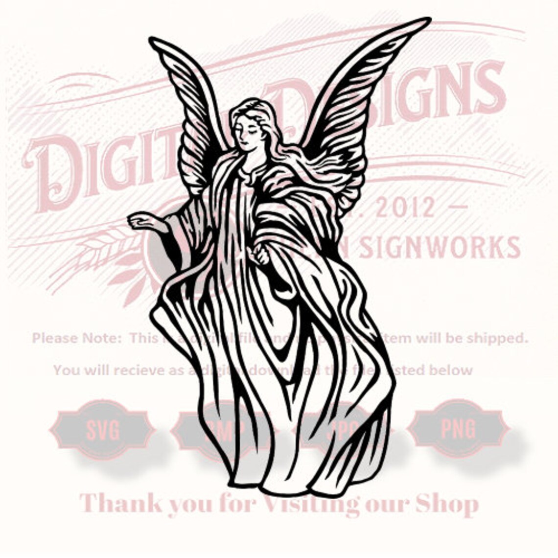 Guardian Angel SVG Files for Cnc Router and Laser Engraving - Etsy
