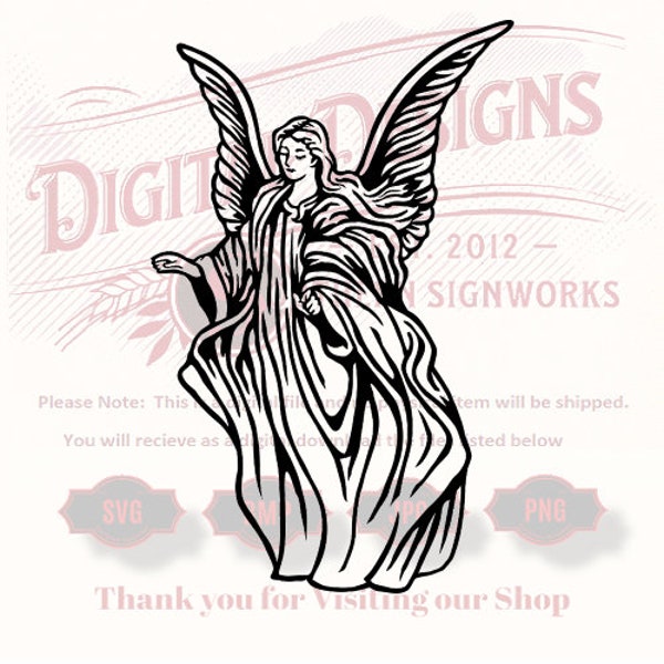 Guardian Angel Svg - Etsy