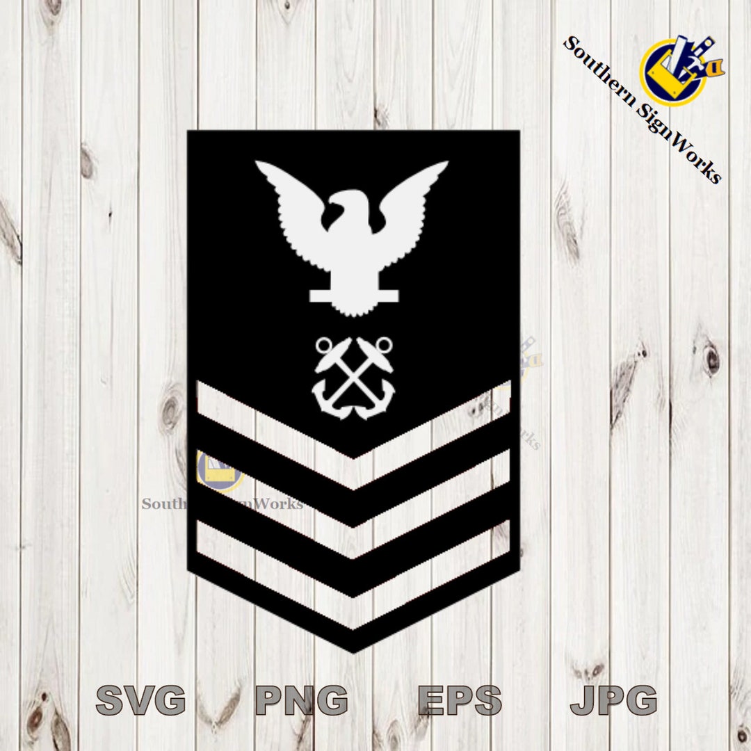 US Navy Petty Officer First Class SVG – Laser Engraving, CNC Router ...