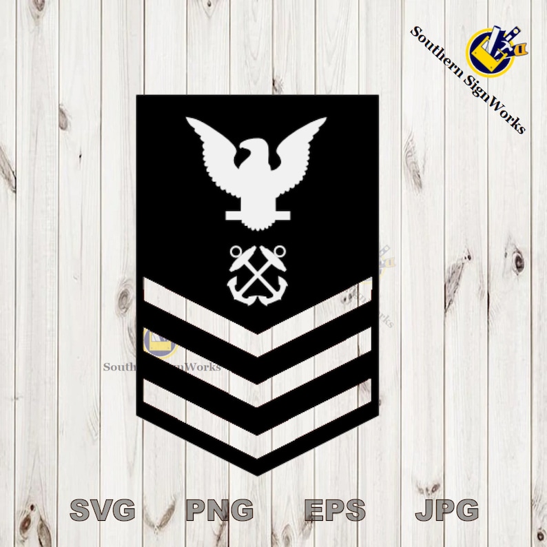 US Navy Petty Officer First Class SVG – Laser Engraving, CNC Router ...