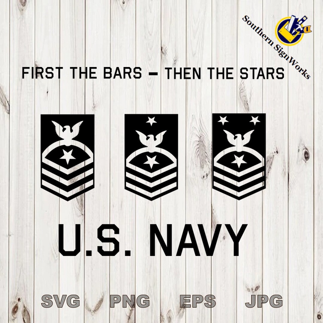 Buy U.S. Navy Ranks SVG – Laser Cut Files, CNC Router Ready Online in ...
