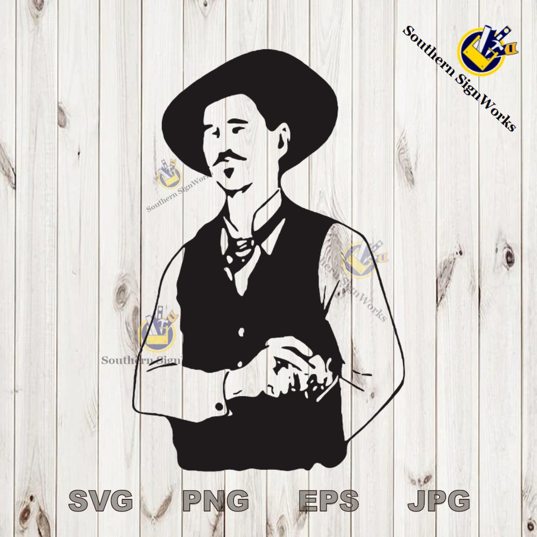 Western - Old West - Doc Holiday Tombstone - SVG Files for Laser ...
