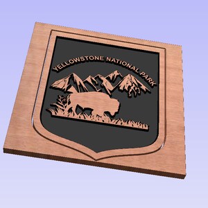 Yellowstone National Park SVG Files for Laser Engraving and Cnc Router ...
