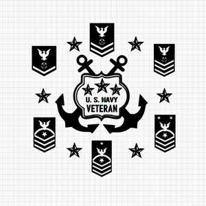 U S Navy Veteran 2 - SVG Files for Cnc Router and Laser Engraving ...
