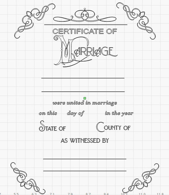 Marriage Certificate SVG Files for Laser Engraving and Cnc | Etsy