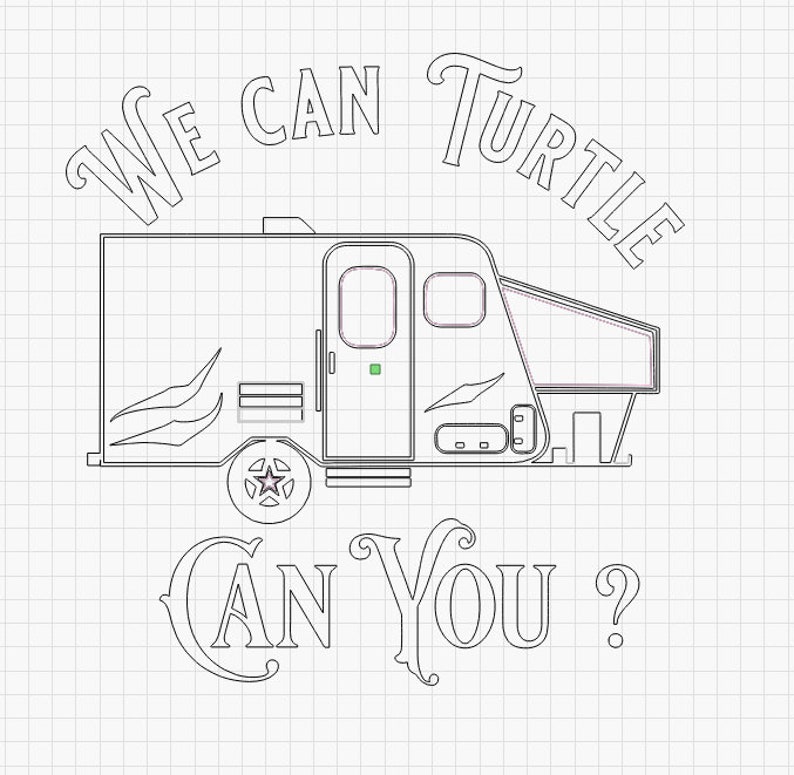 Hybrid Camper SVG Files Files for Cnc Router and Laser - Etsy