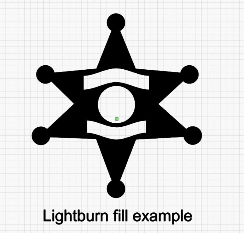 6 Point Badge SVG Files for Cnc Routers Vinyl Cutters and - Etsy